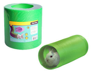 Pet One - Tunnel Rabbit Burrow Large Green | Pets Wonderland