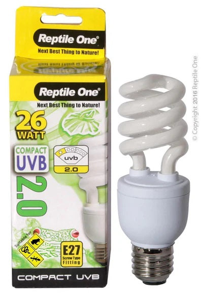 Reptile One - 26W Compact Uvb Bulb E27 Fitting